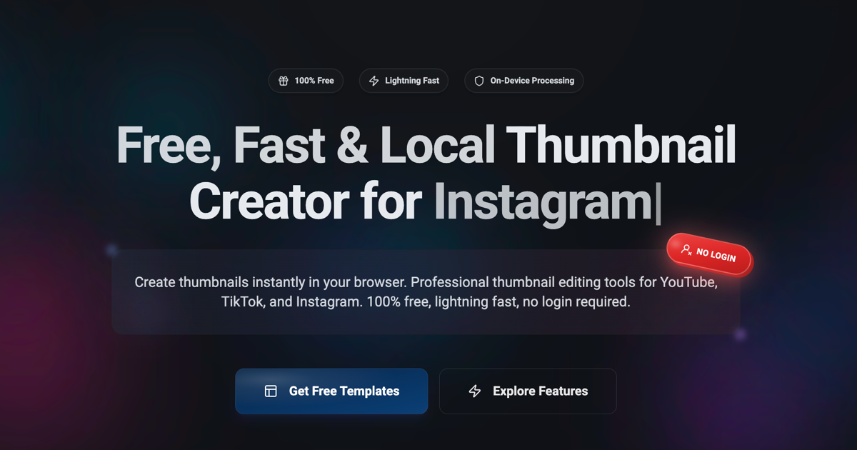 Thumbnailfy - Free & Fast Thumbnail Creator, No Login